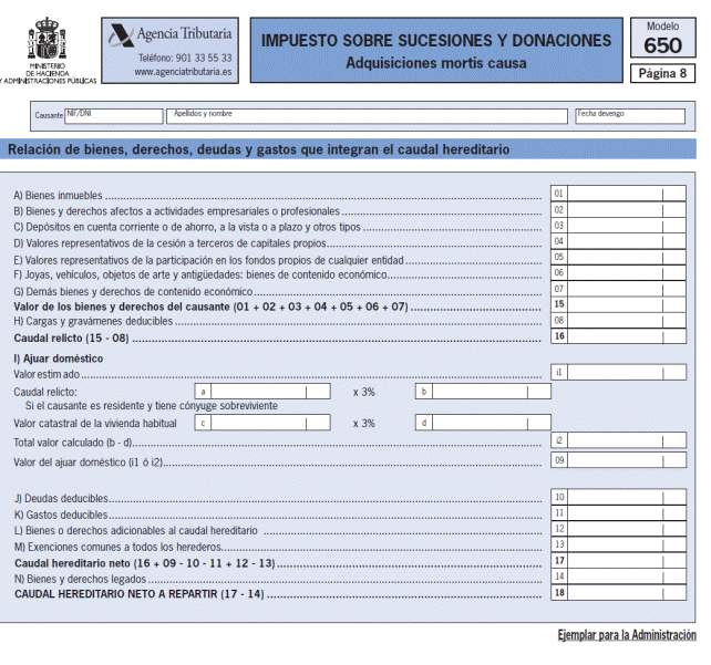 Como llenar el Formulario 650 de Impuesto sobre Suceciones – 2025 | Bolivia Consulta